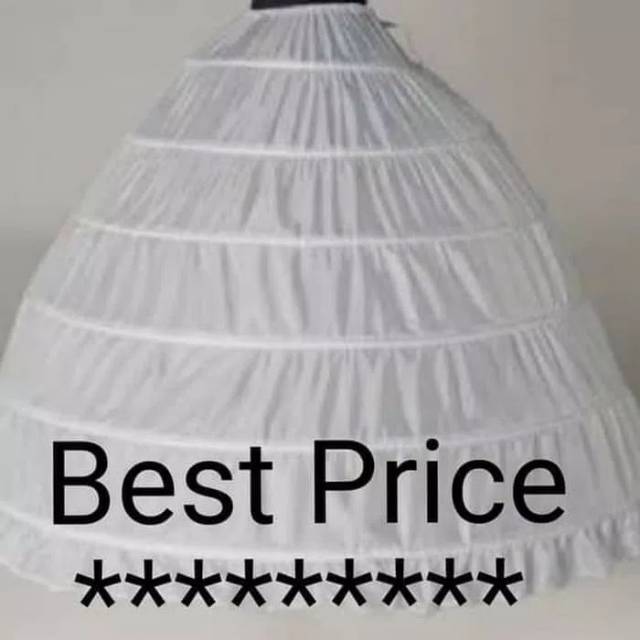 Jual PETTICOAT PETIKUT PETIKOT WEDDING DRESS 6 RING PENGEMBANG GAUN ...