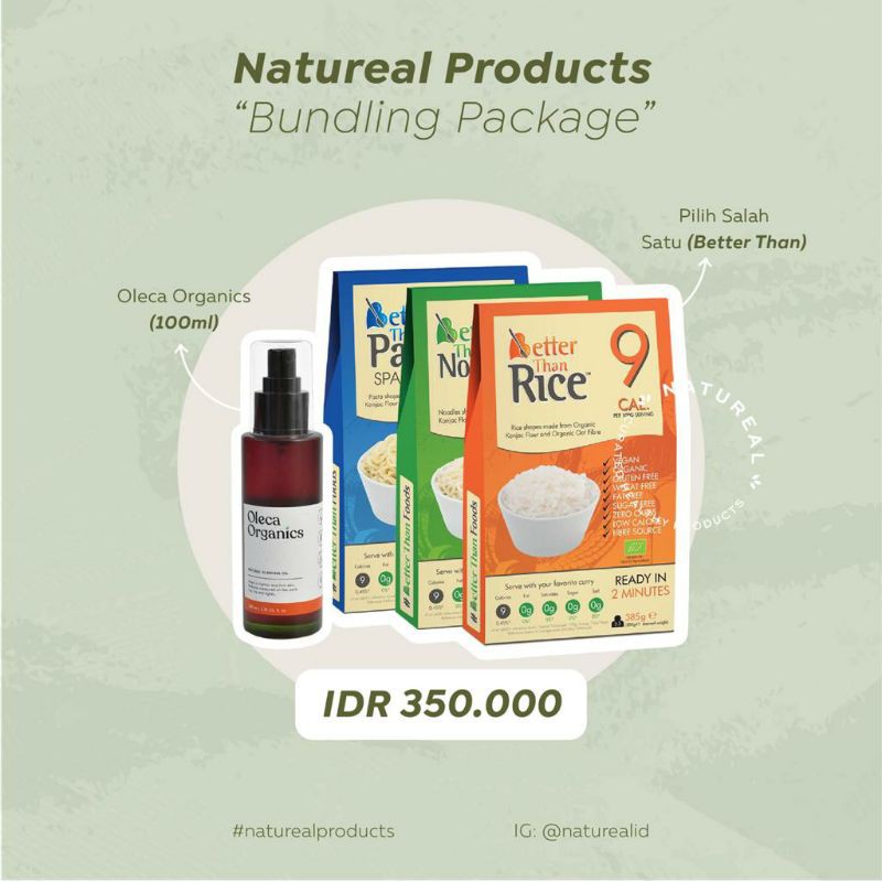 Jual Oleca Organics 100ml + Better Than Foods (noodle/rice/pasta ...