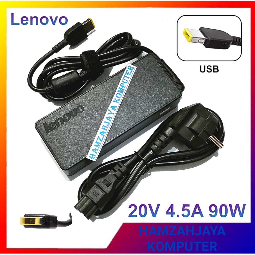 Jual Charger Adapter Lenovo X1 Karbon 20V 4.5A USB Adaptor T440 E431 X230S X240S S3 S5 G400 G405 ...