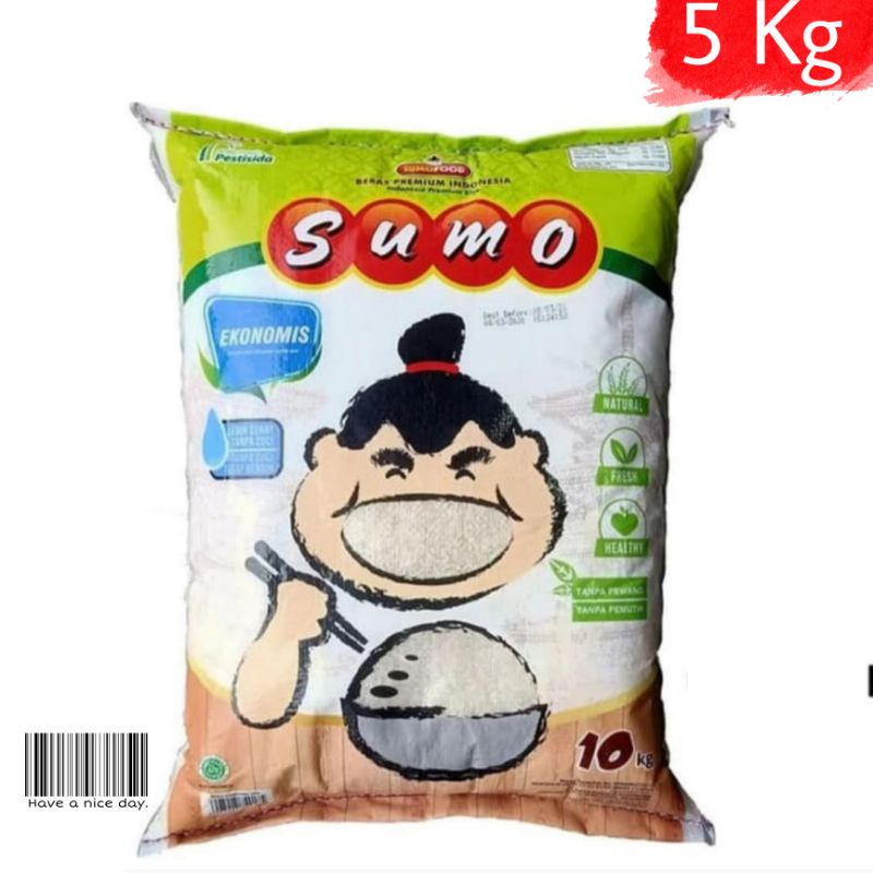 Jual Beras Sumo Premium Kemasan Hijau {5Kg} | Shopee Indonesia