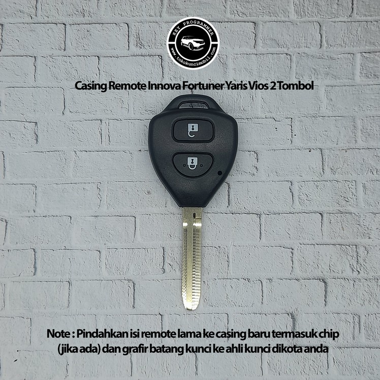 Jual Casing Remote Innova Fortuner Hilux Yaris Vios 2 Tombol | Shopee ...