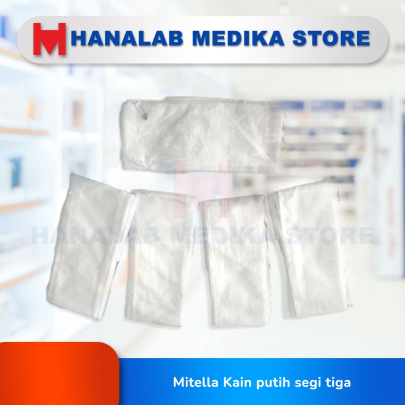 Jual Mitella Kain putih segi tiga | Shopee Indonesia