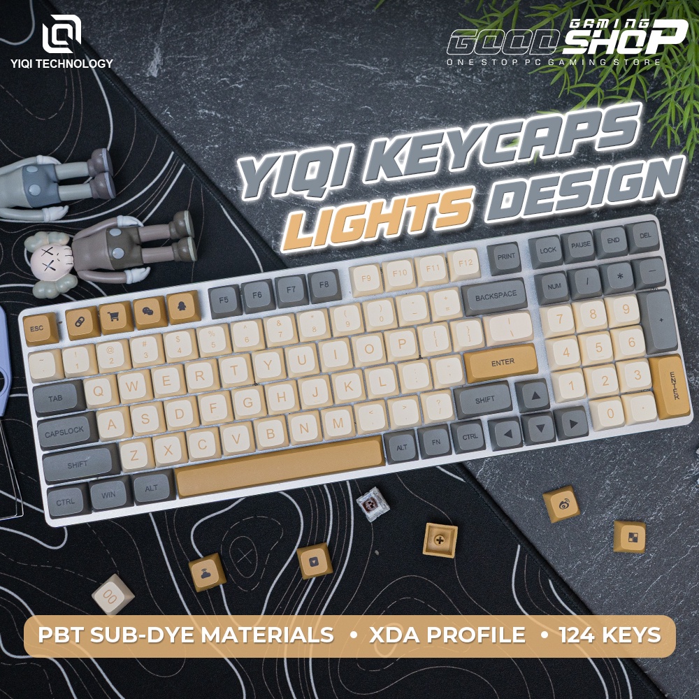 Jual Yiqi Keycaps Lights PBT Dye-Sub XDA Profile | Shopee Indonesia