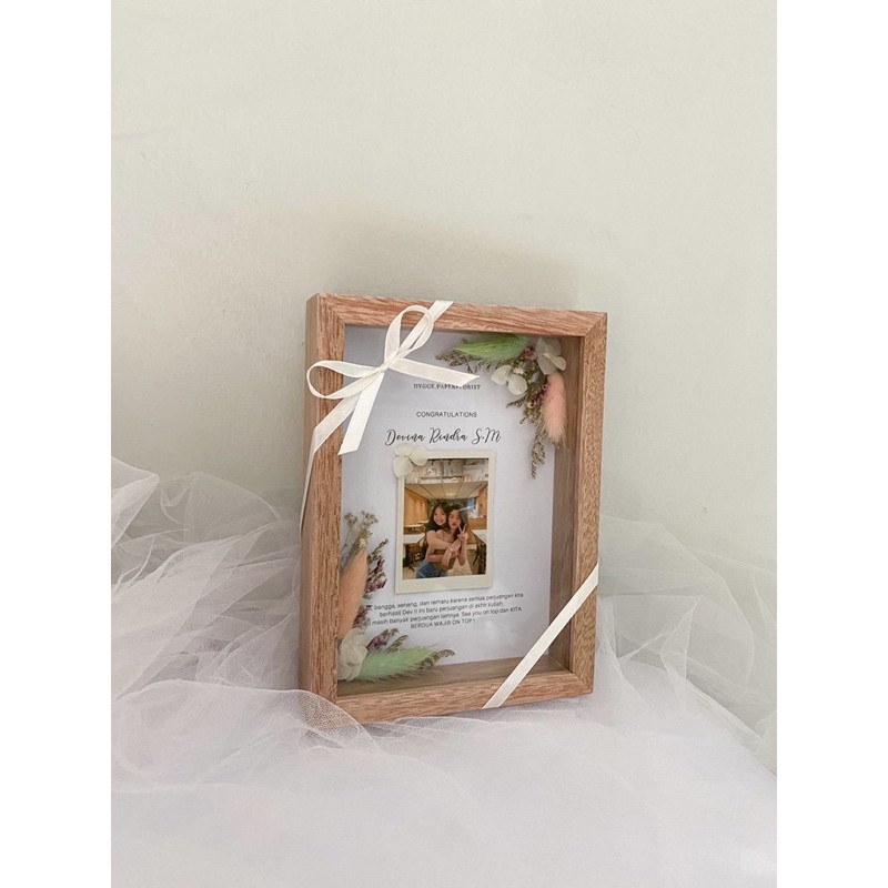 Jual Frame Photo 3d Dried Flower Bingkai Foto Bingkai Foto Bunga