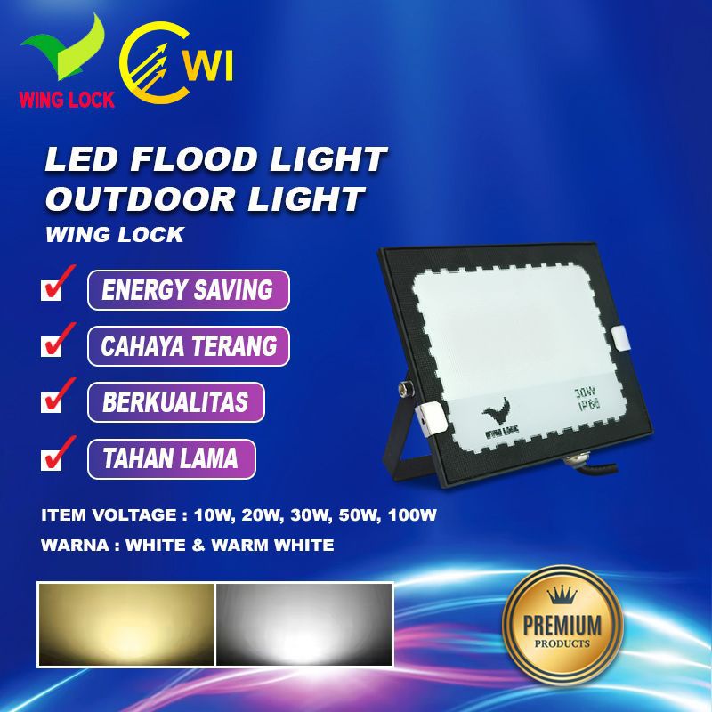 Jual Kap Sorot/Lampu Sorot 30 Watt Wing Lock | Shopee Indonesia
