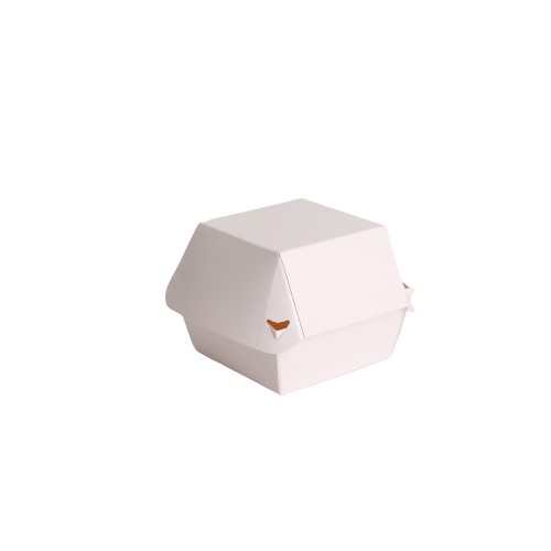 Jual Pola Tempat Makan Kertas / Lunch Paper Box Plain White 11.1 x 11.1 ...