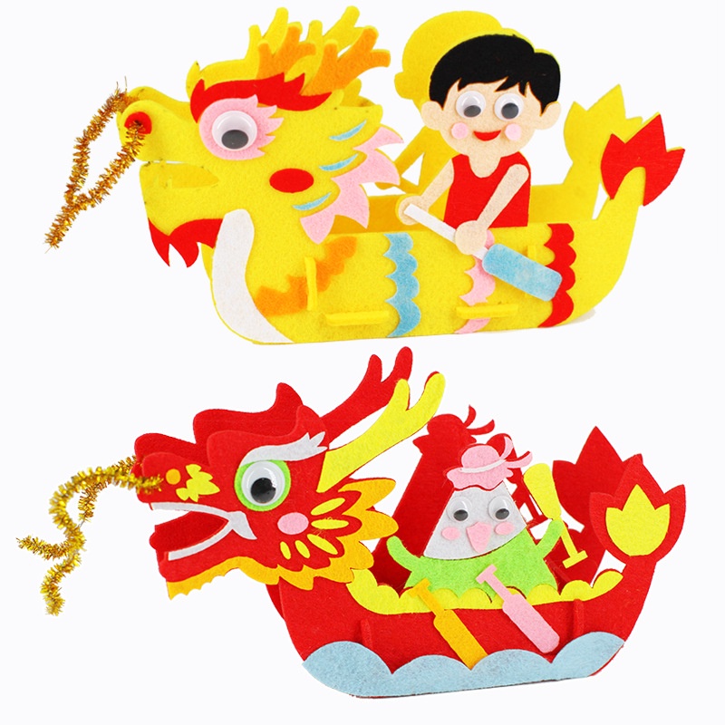 Jual DIY KAPAL NAGA DAYUNG bahan FLANEL / PRAKARYA ANAK / Art & Craf ...