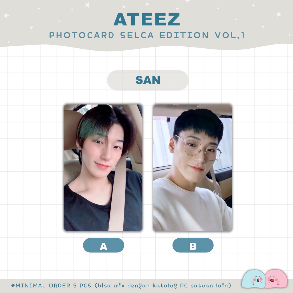 Jual (MINIMAL BELI 5!) PHOTOCARD ATEEZ SELCA EDITION VOL.1 (UNOFF ...