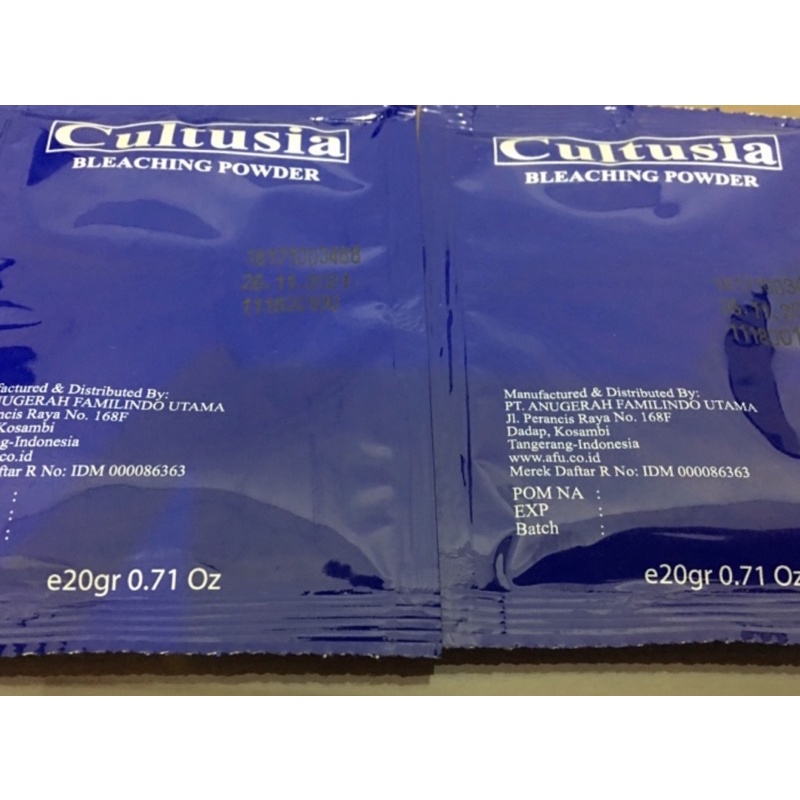 Jual cultusia bleaching powder sachet 25ml | Shopee Indonesia