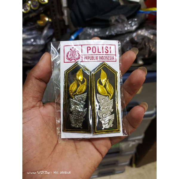 Jual monogram polisi fiber cop padi kapas polri monogram | Shopee Indonesia