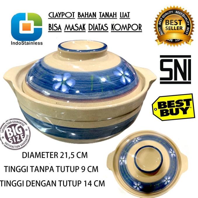 Jual Promo Claypot Masak / Panci Tanah Liat/Claypot Sapo Ceper | Shopee ...