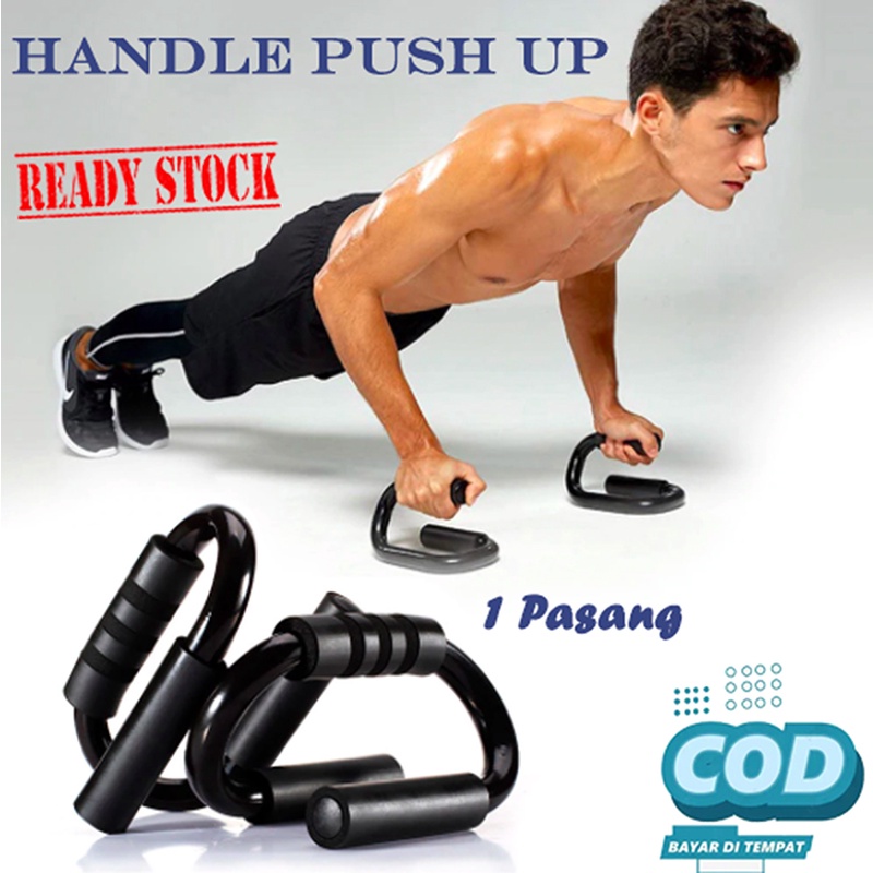 Jual Alat Gym Handle Push Up Handel Stand Pegangan Olahraga Model S ...