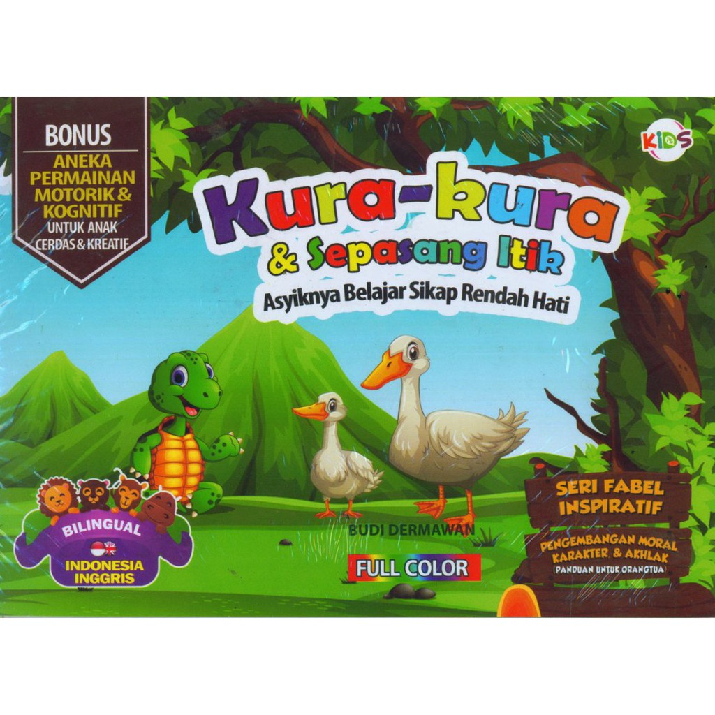 Jual BUKU ANAK Kura Kura dan Sepasang Itik Bilingual Full Color ...