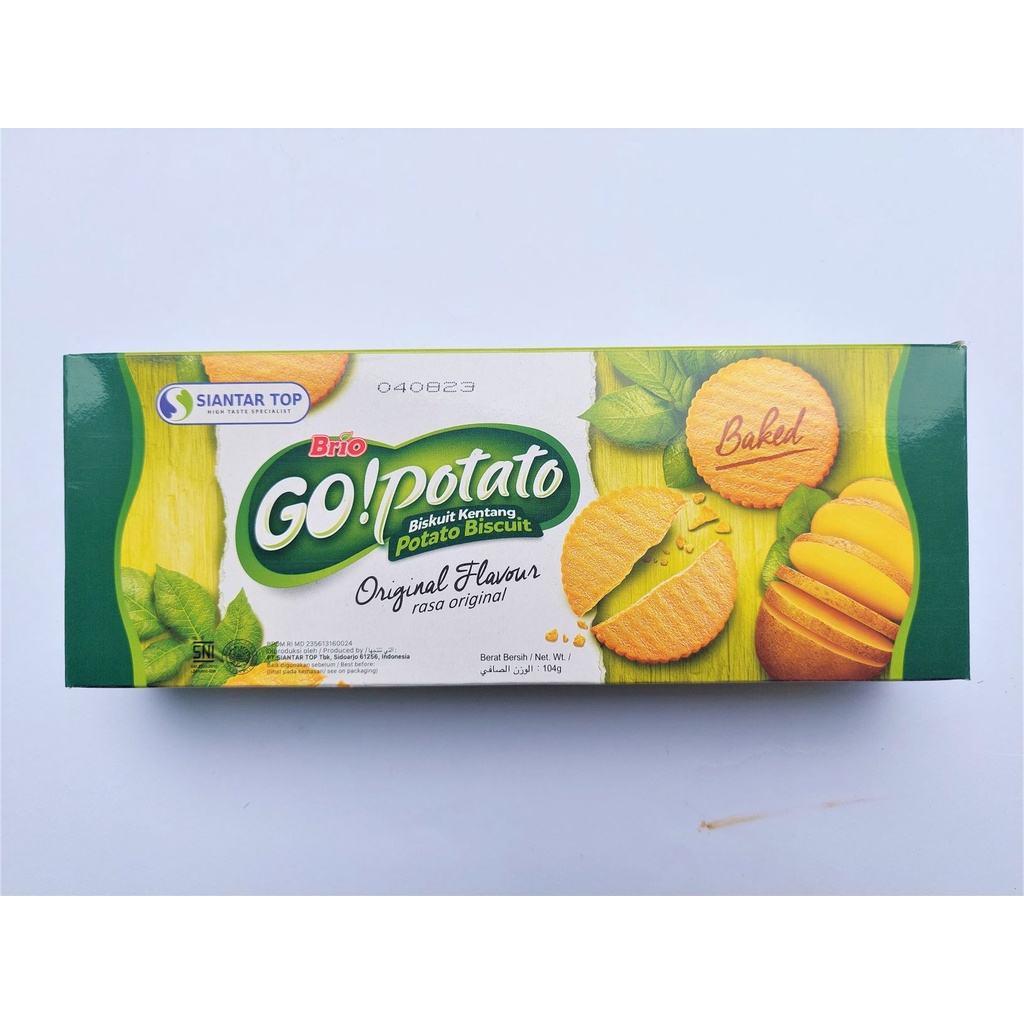 Jual Go Potato Biskuit Kentang Rasa Original 104 Gram / Brio Go Potato ...