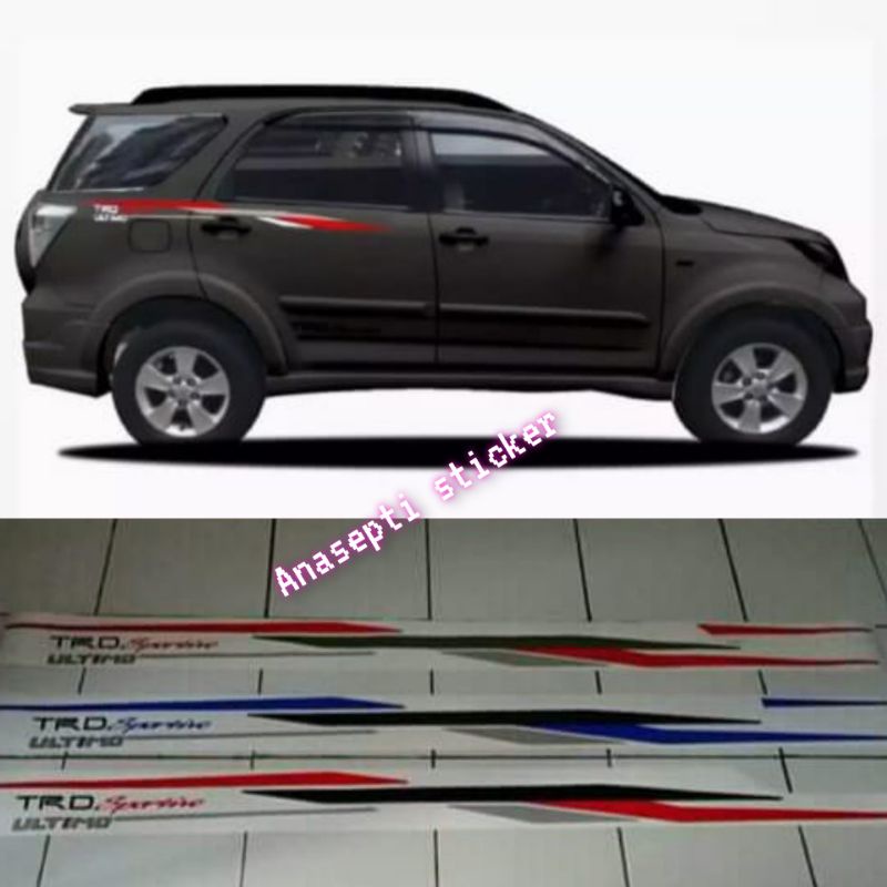 Jual Stiker Trd Ultimo rush / stiker Trd Ultimo terios / stiker list ...
