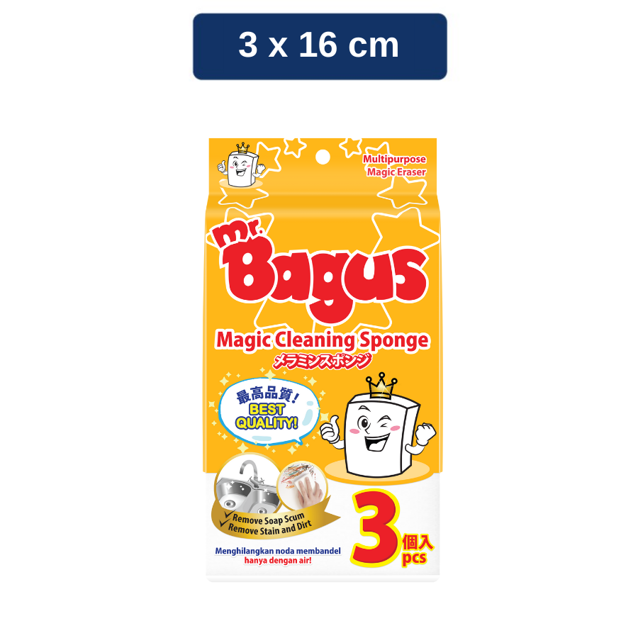 Jual Mr. Bagus Spon Ajaib / Magic Cleaning Sponge 3pcs | Shopee Indonesia