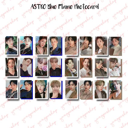 Jual [READY / SET] ASTRO BLUE FLAME PHOTOCARD FAN MADE UNOFFICIAL YANGPASHOP ASTR EUNWOO SANHA ...
