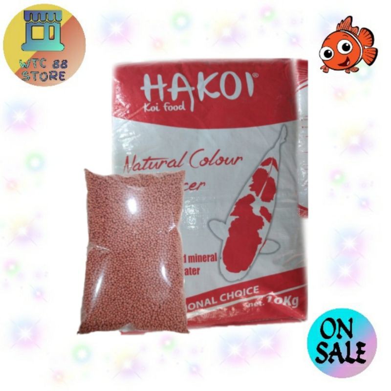 Jual makanan ikan / PELET IKAN MAS KOI HAKOI premium 2MM / 5MM repack ...