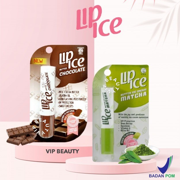 Jual LIP ICE Butter Ice Cream Changing Color Lip Balm Matcha ...