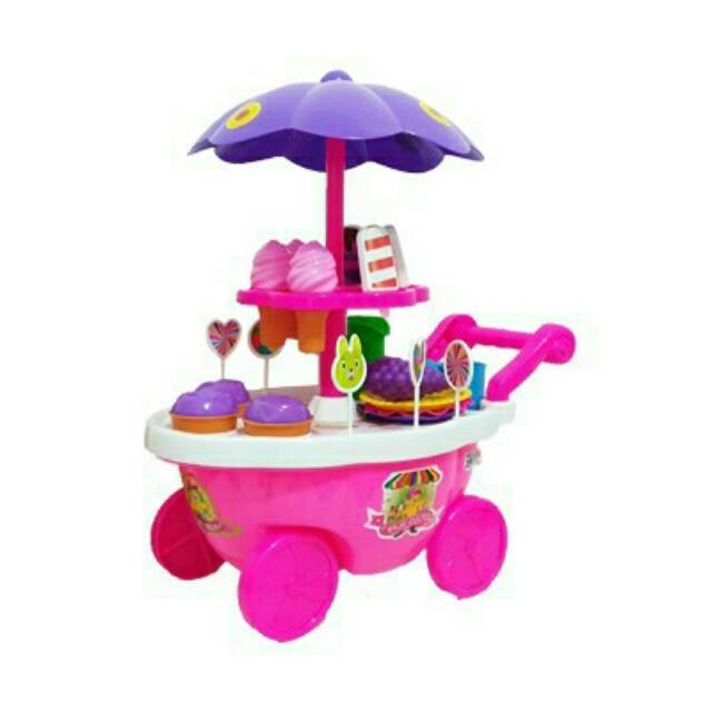 Jual SRG Gerobak Mainan Troli Ice Cream Cart Raja Gula | Shopee Indonesia