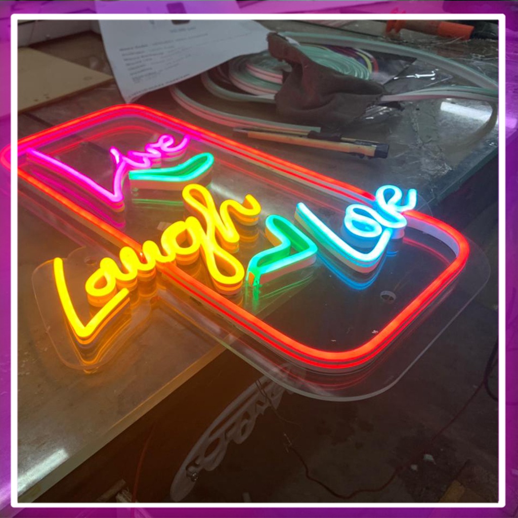 Jual Neon Flex Design Custom Ukuran 50x100cm | Shopee Indonesia