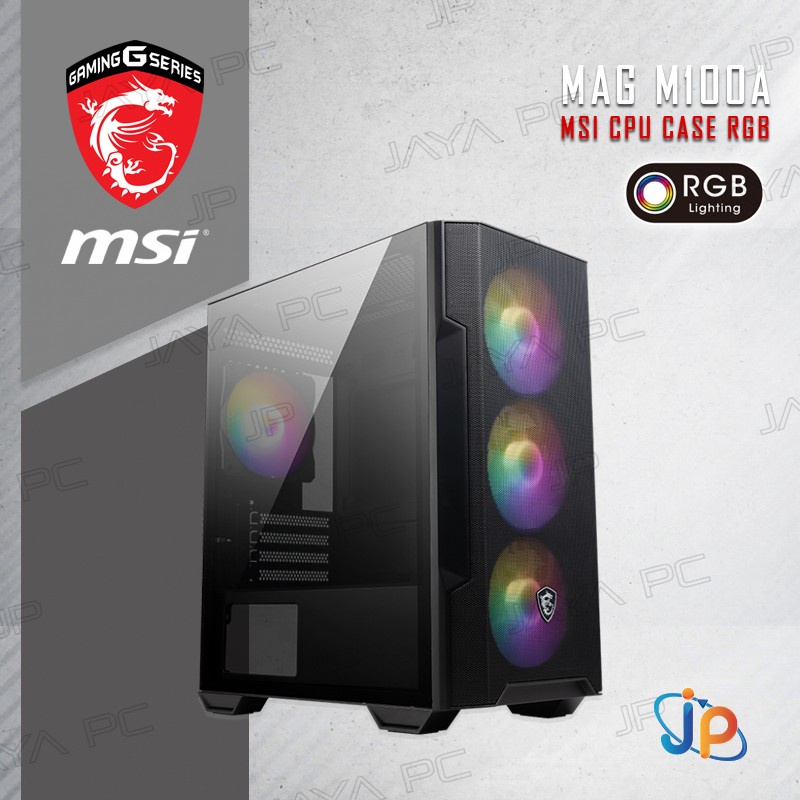 Jual MSI Gaming CPU Case MAG Forge M100A RGB - Acrylic Glass Casing ...