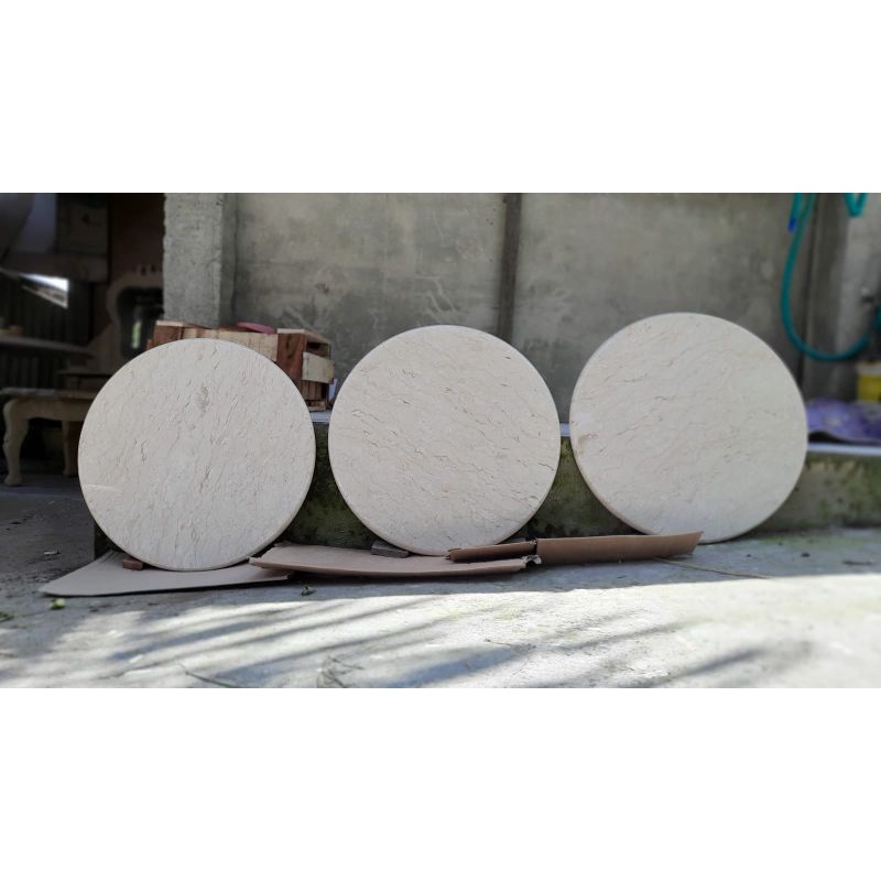 Jual Tiga Daun Meja Marmer Diameter 50cm | Shopee Indonesia