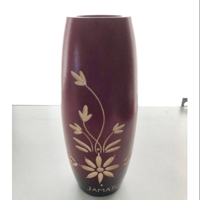 Jual Vas Bunga kayu Jati cukit Bunga Custom | Shopee Indonesia