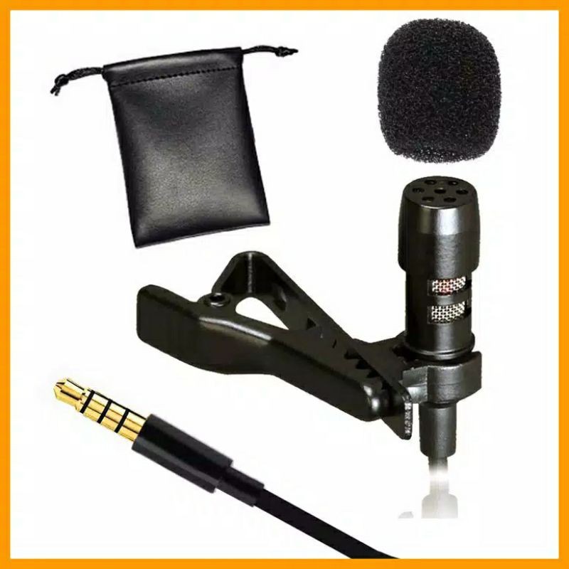 Jual Mic Hp Clip On Deluxe Lavalier Microphone Handphone Mikrofon ...