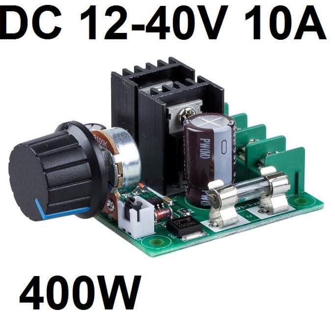 Jual PWM Controller DC 12-40V 10A 400W Dimmer LED Heater Dinamo Motor *MD05 | Shopee Indonesia
