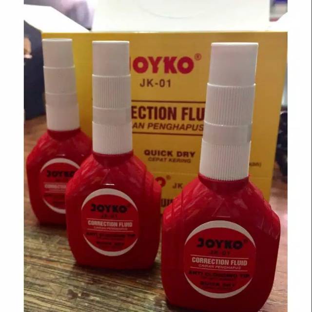 Jual tipex joyko Jk 01 / tipe x botol merah | Shopee Indonesia