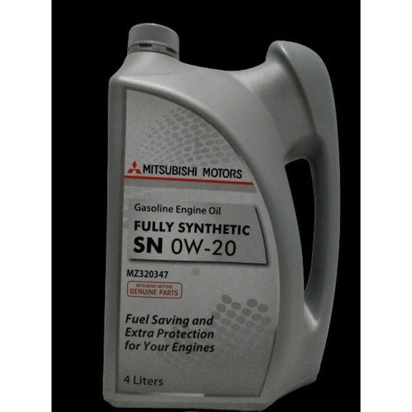 Jual Mitsubishi Motors Genuine Oil 0W 20 SN 4L | Shopee Indonesia
