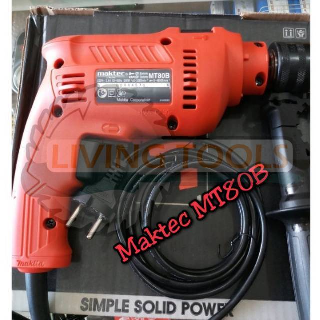 Jual Mesin Bor Maktec MT80B Bor Listrik Bor Impact Drill 13 mm MAKTEC ...