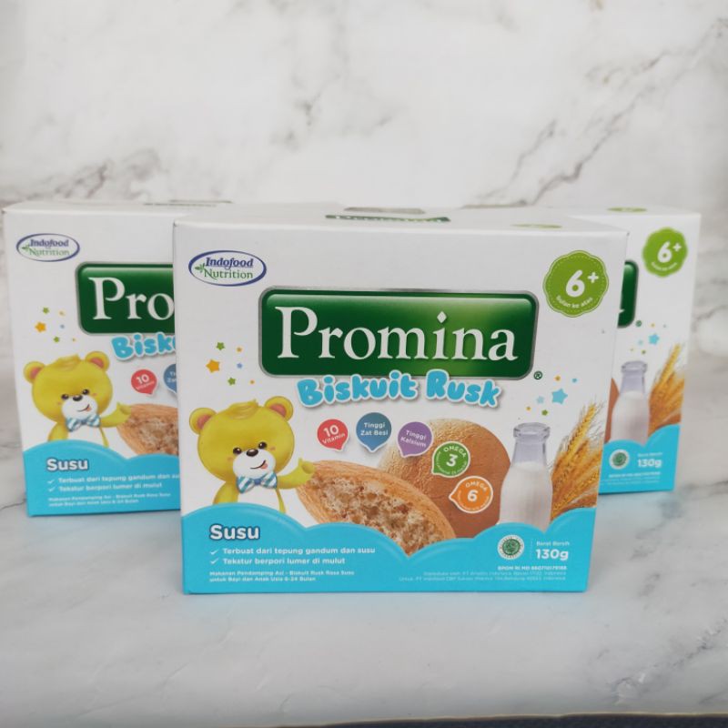 Jual Promina Biskuit Rusk Susu 130 gr Promina Biskuit Rusk Milk 130gram ...