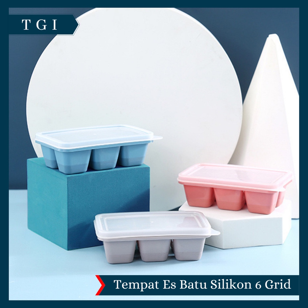 Jual TGI - CETAKAN ES BATU SILIKON 6 GRID | ICE CUBE MAKER 6 GRID ...