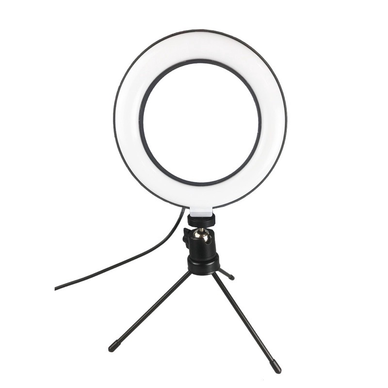 Jual Ringlight 16 CM + Tripod Mini Besi / Ring Light 16 CM LED / Mini ...