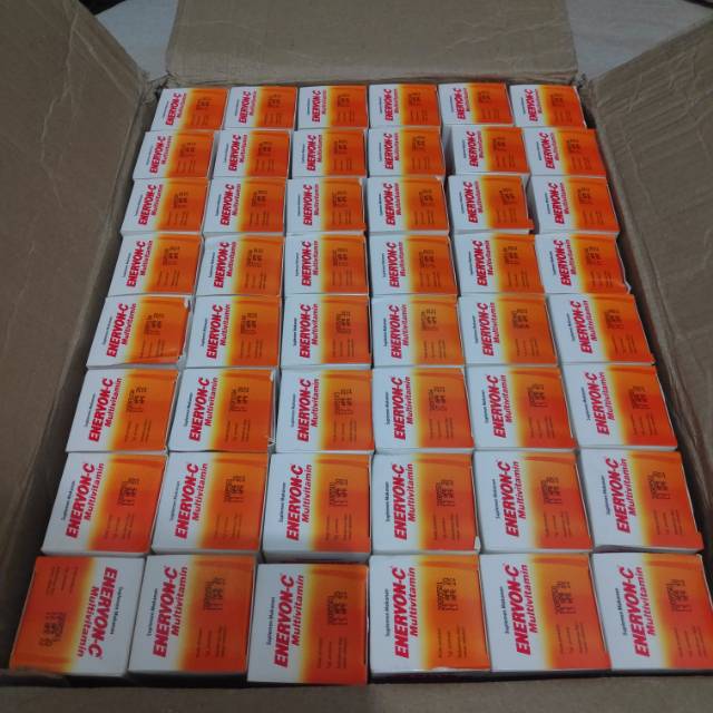 Jual Enervon c per karton multivitamin + active | Shopee Indonesia