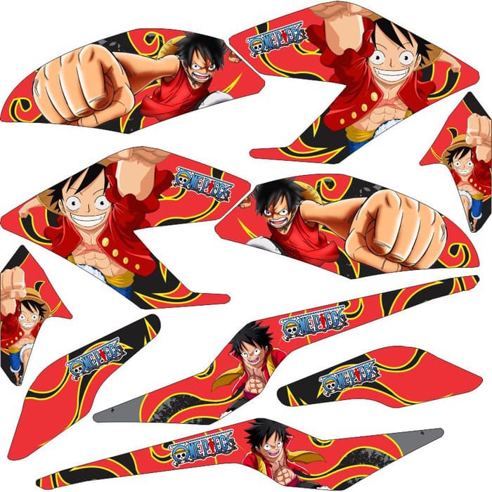 Jual Sticker Decal All New CB150R Striping One Piece Luffy Dekal stiker ...