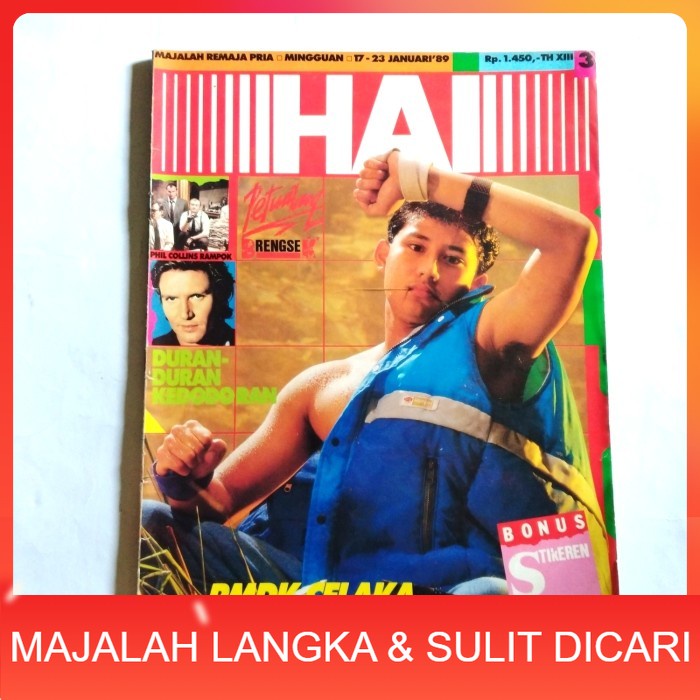 Jual Majalah HAI No.3 Jan 1989 Cover SANDIAGA UNO Langka | Shopee Indonesia