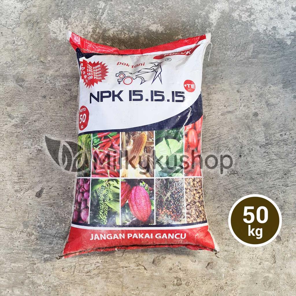 Jual PUPUK PAK TANI NPK 15 15 15 ISI 50KG KEMASAN PABRIK VIA GOSEND GRAB | Shopee Indonesia