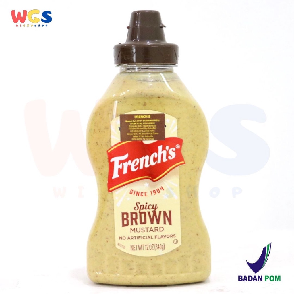 Jual French's Frenchs Spicy Brown Mustard 340 gr | Shopee Indonesia