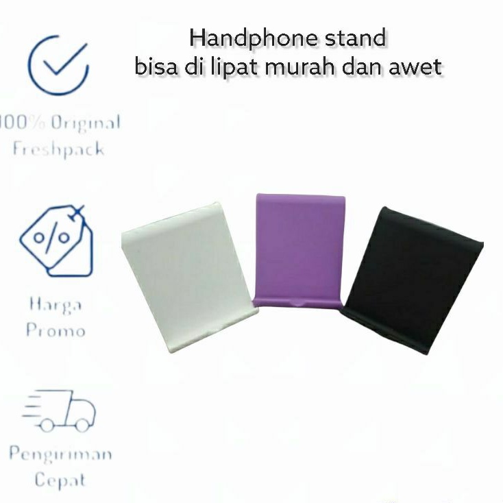 Jual handphone stand flexibel bisa di lipat /phone holder / standing ...