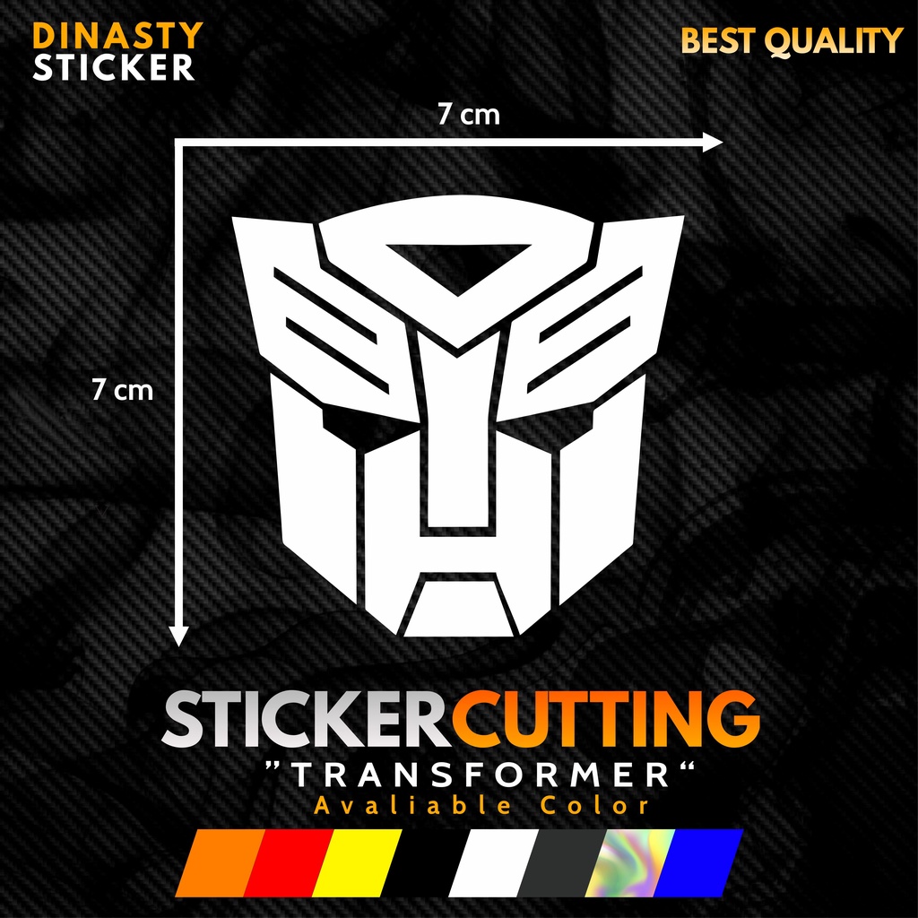 Jual STICKER STIKER CUTTING VIRAL TRANSFORMER EMBLEM STICKER HELM MOBIL ...