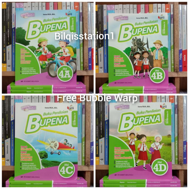 Jual Buku Bupena 4a 4b 4c 4d Kelas 4SD/MI K13 Revisi Erlangga | Shopee Indonesia