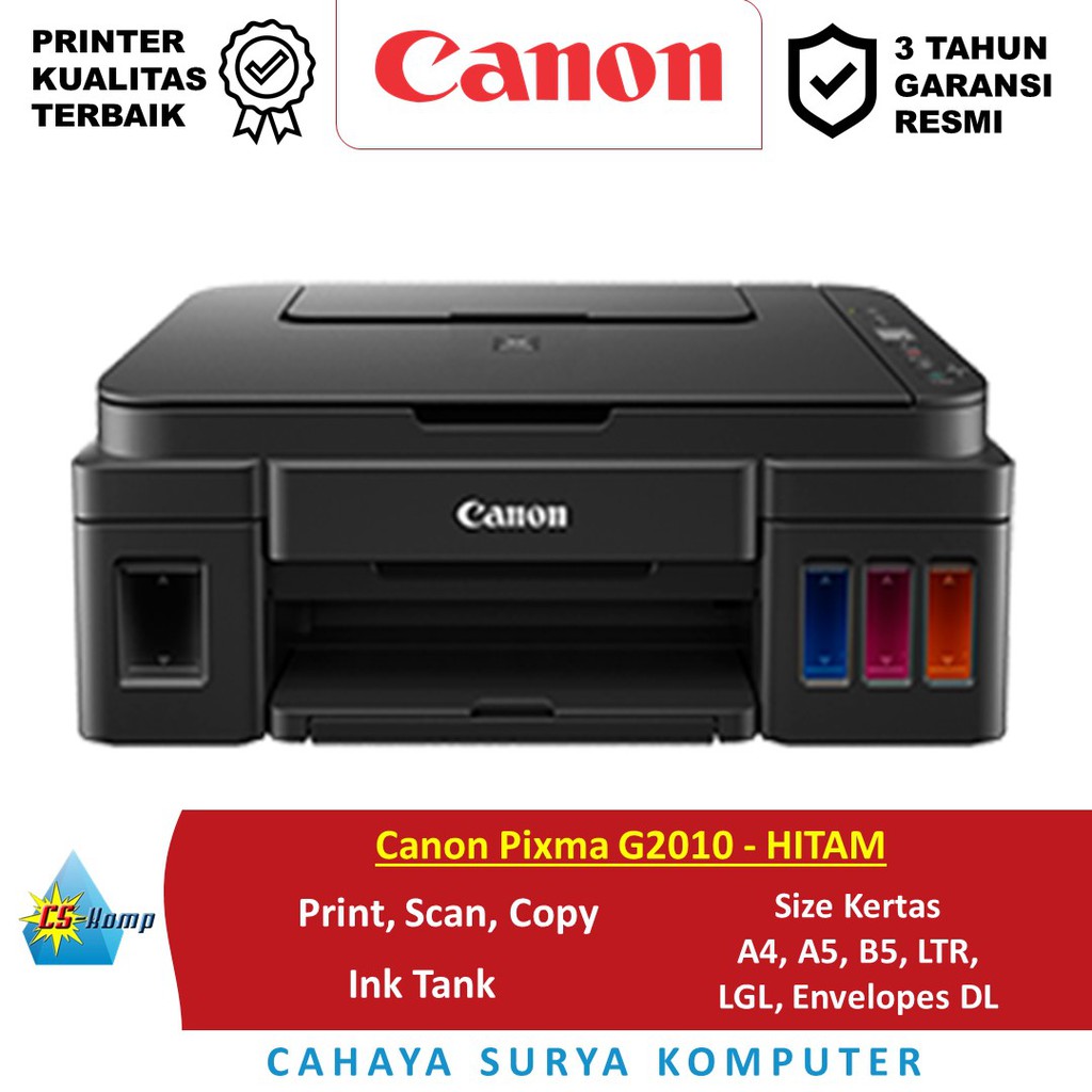 Jual Canon Pixma G2010 Printer | InkTank | Print Scan Copy | Shopee ...