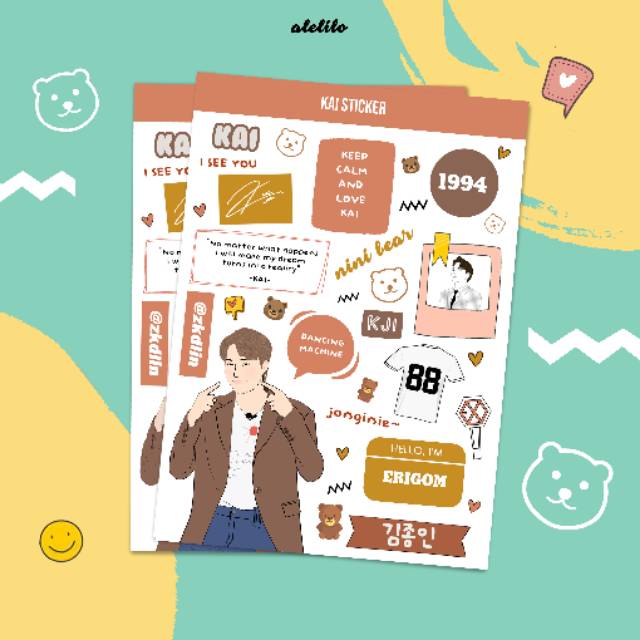 Jual KAI EXO STICKER SET | Shopee Indonesia