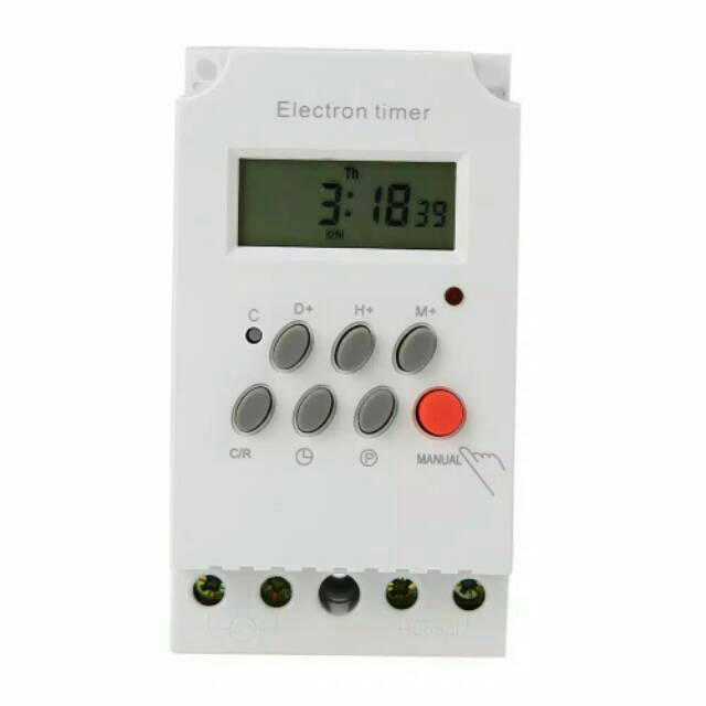 Jual Din Rail LCD Timer Digital Programmable Electronic Timer Digital ...