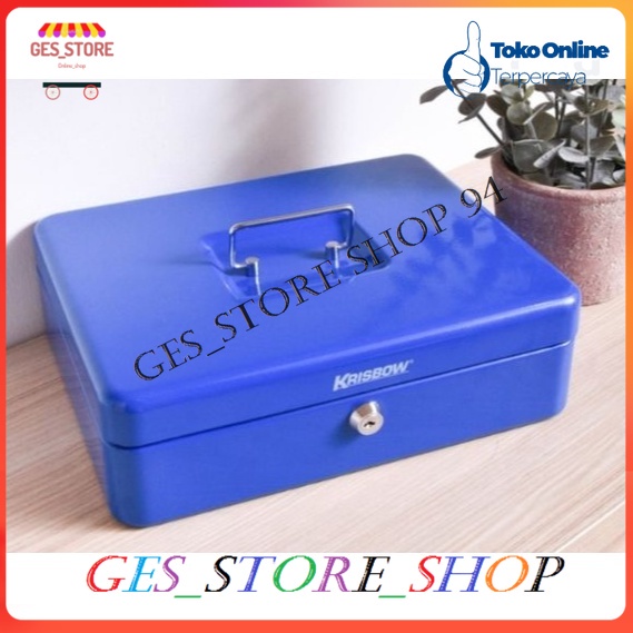 Jual Krisbow Cash Box 30 Cm kotak tempat simpan uang Brankas mini Safe ...