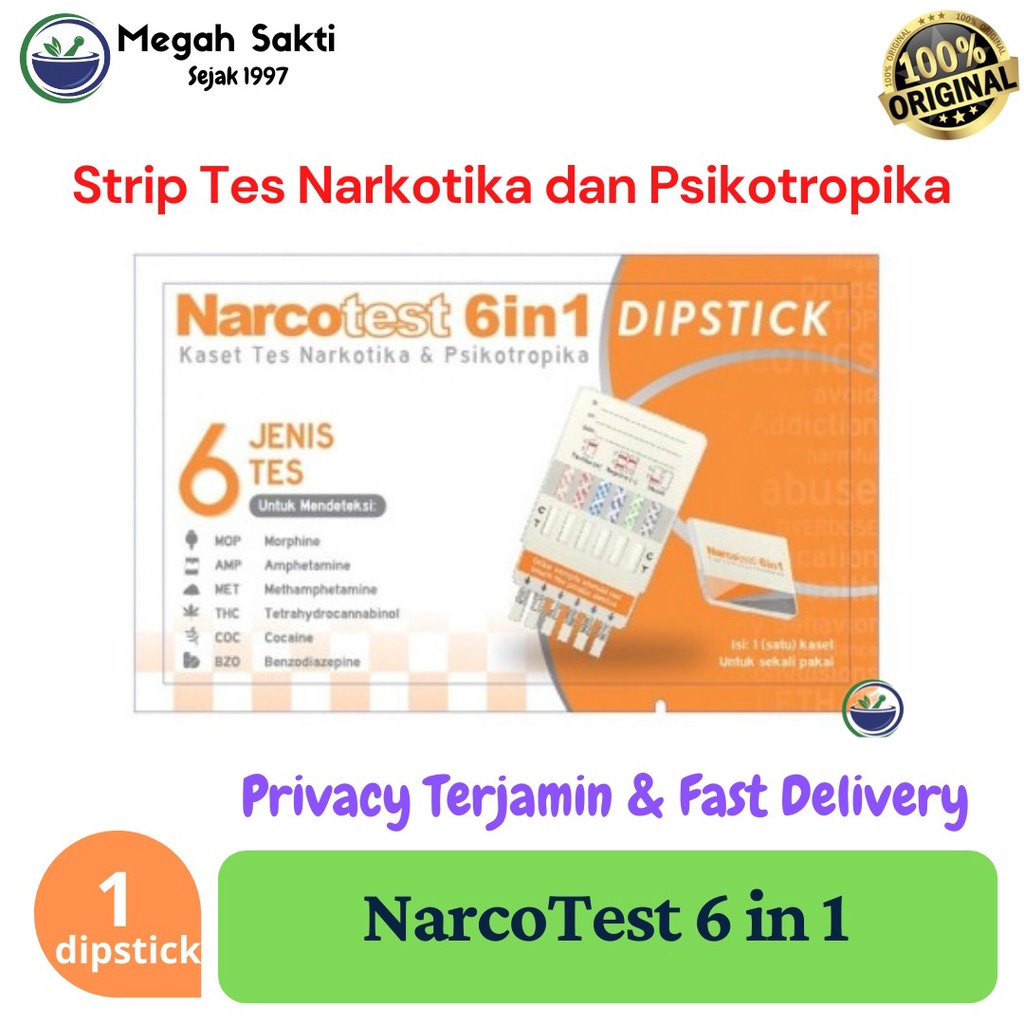 Jual MGS - Narcotest 6 In 1 Dipstick - Alat Tes Narkotika Psikotropika ...