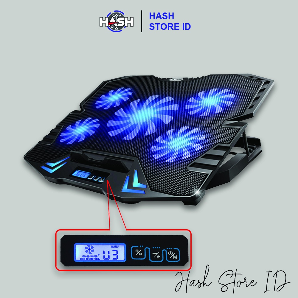 Jual Kipas Cooling Pad Laptop USB 6 Gear Speed | Shopee Indonesia